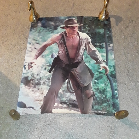 Lucasfilm | Other | Rare 984 Indiana Jones Whip Movie Poster Rolled ...